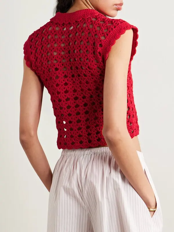 Suzie Kondi Iris Crocheted Cotton Top