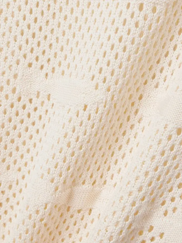Staud Rio Crocheted Mini Dress - Neutrals