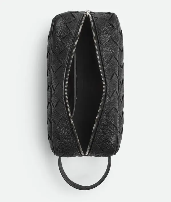 Bottega Veneta Intrecciato Travel Pouch - Black