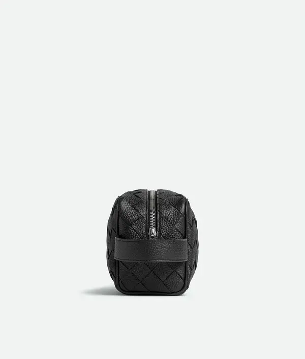 Bottega Veneta Intrecciato Travel Pouch - Black