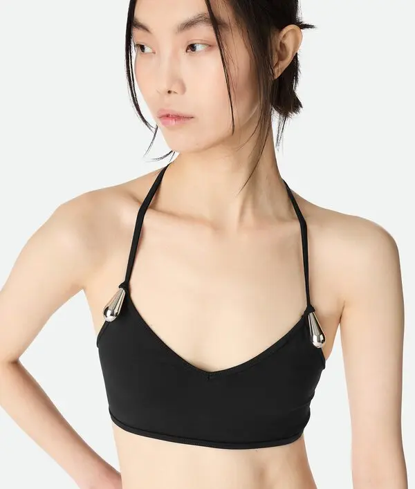 Bottega Veneta Stretch Nylon Bikini - Black
