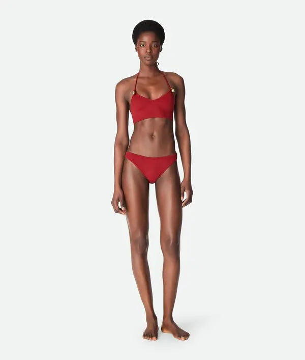 Bottega Veneta Stretch Nylon Bikini - Lava
