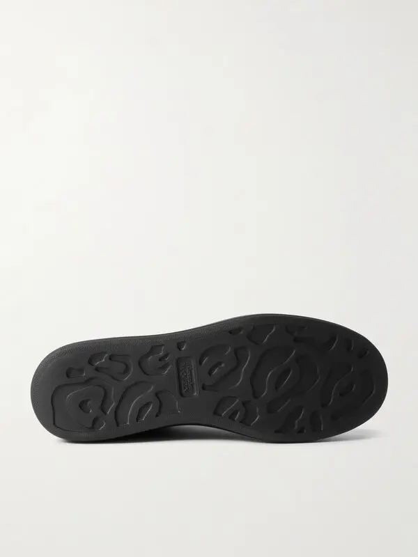 Alexander McQueen Exaggerated-sole Leather Sneakers - Black