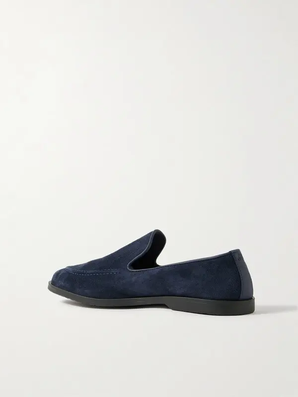 George Cleverley Cornwall Suede Loafers - Blue