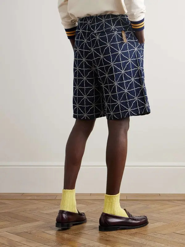 Kapital Dojo Easy Wide-leg Denim Shorts