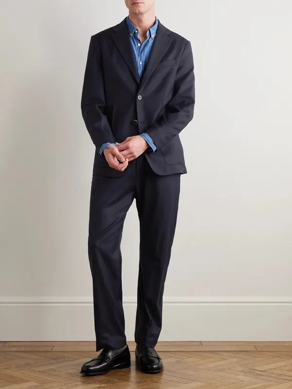 Barena Venezia Borgo Virgin Wool-blend Suit Jacket - Blue