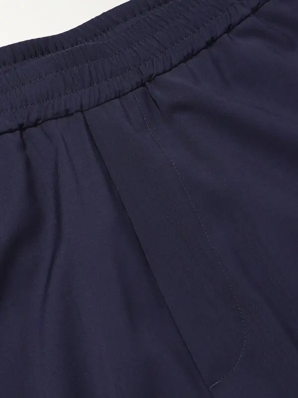 Barena Venezia Bativoga Straight-leg Wool Trousers - Blue