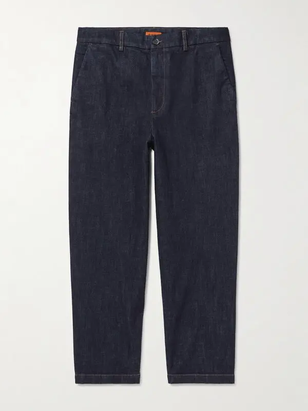 Barena Venezia Canasta Straight-leg Cotton-blend Trousers