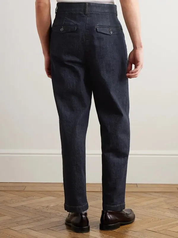 Barena Venezia Canasta Straight-leg Cotton-blend Trousers