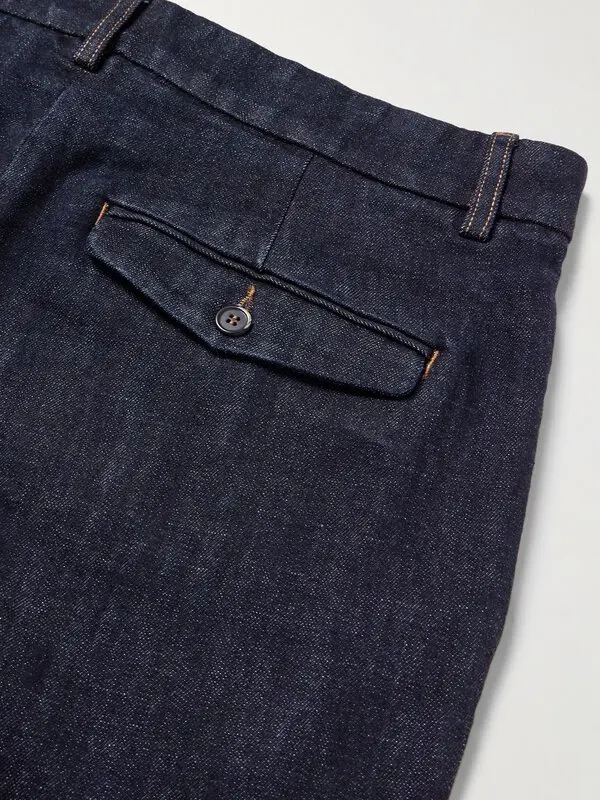 Barena Venezia Canasta Straight-leg Cotton-blend Trousers