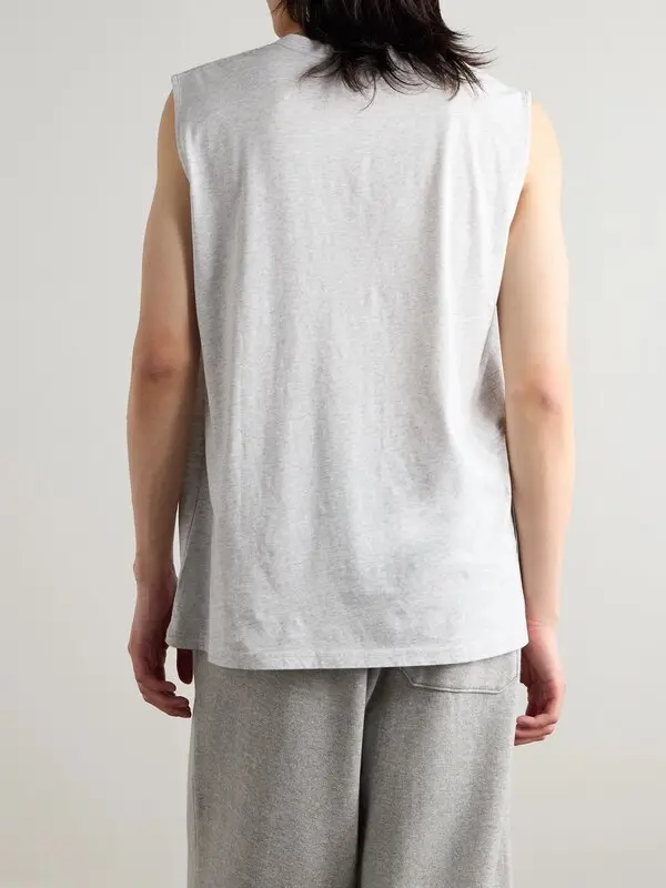 Acne Studios Logo-appliquéd Cotton-jersey Tank Top