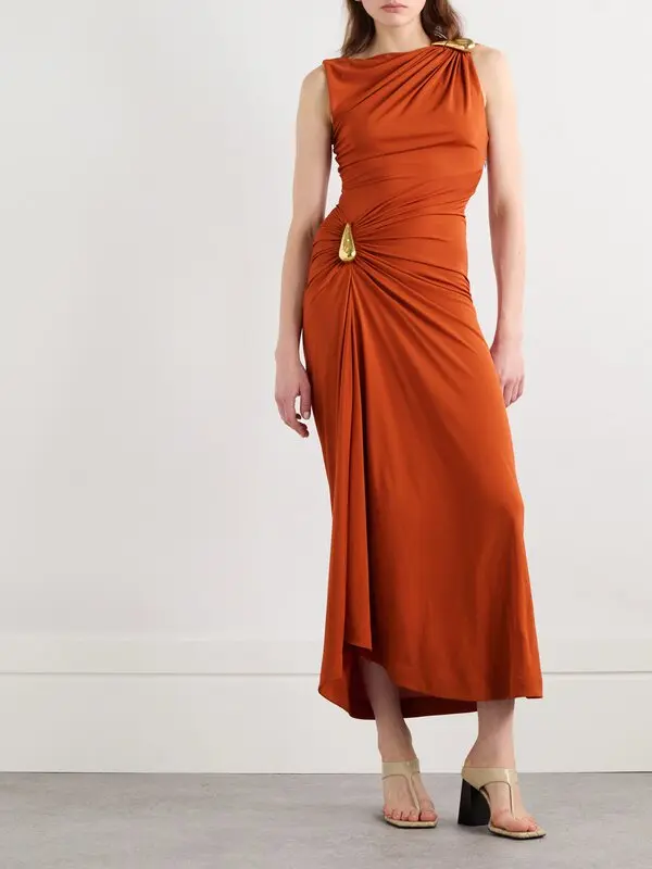 orange jersey maxi dress Proenza Schouler, Naia jersey maxi dress, Women, Orange, US 10, Dresses, Viscose