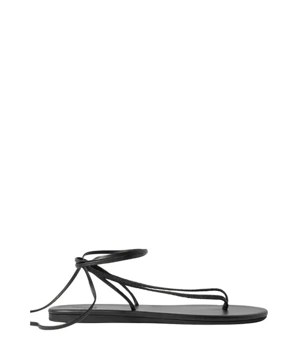 ANCIENT GREEK SANDALS Sfendoni Sandals - Black