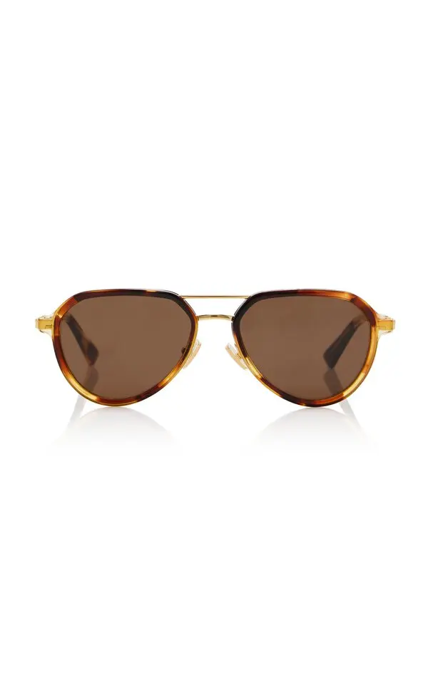 Bottega Veneta Aviator Sunglasses - Brown