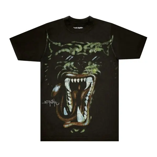 TRAVIS SCOTT Green Hyena Tour Tee - Black