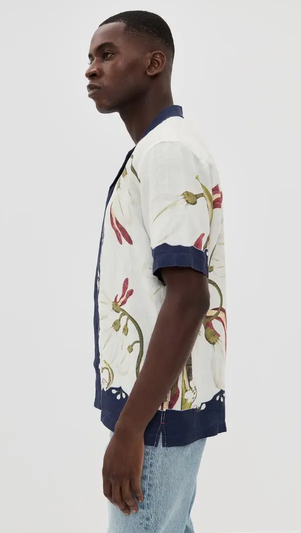 Orlebar Brown Maitan Orchis Shirt - Night Iris