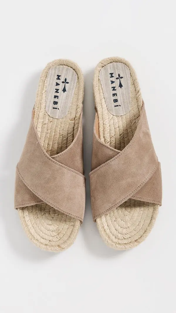 Manebí Crossed Band Espadrille Sandals