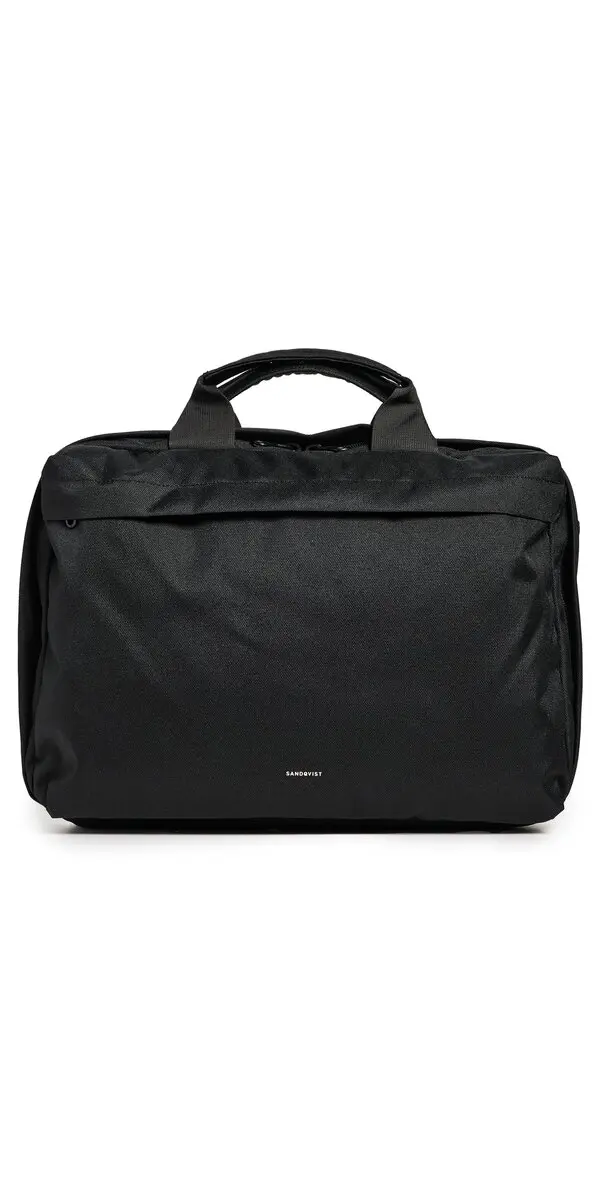 SANDQVIST Technical Weave Briefcase - Black