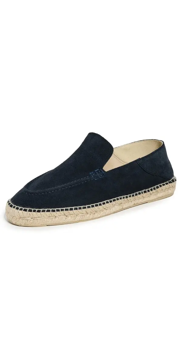 Manebí Suede Traveler Espadrilles - Suede Patriot Blue Tonal