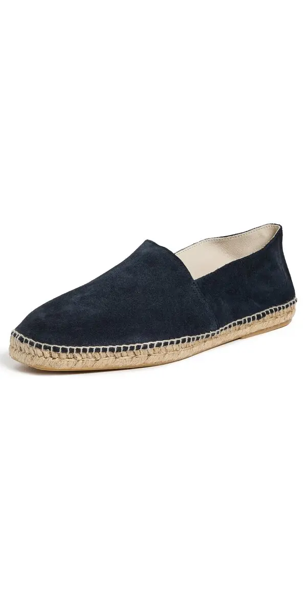 Manebí Suede Square Toe Espadrilles - Suede Patriot Blue