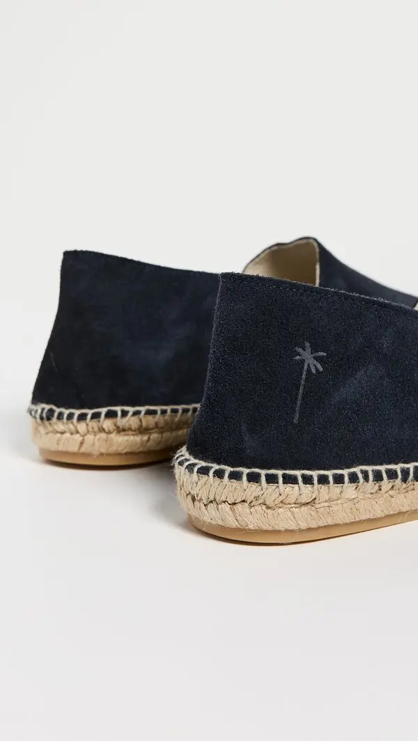 Manebí Suede Square Toe Espadrilles - Suede Patriot Blue