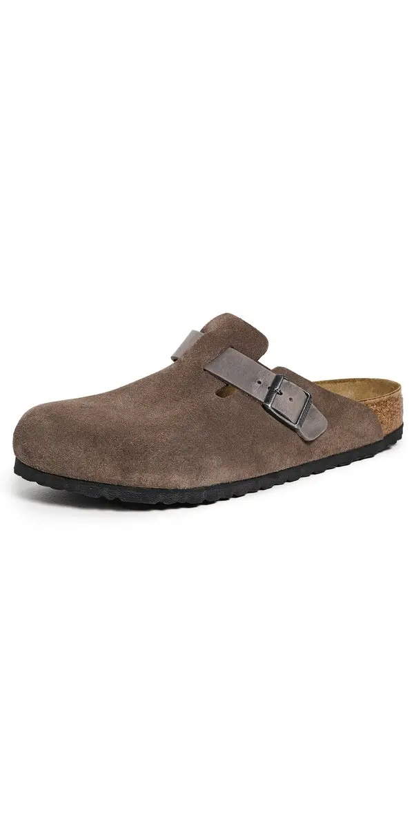 BIRKENSTOCK Boston Clogs - Concrete Grey/iron