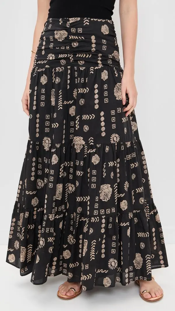 Rails Agatha Maxi Skirt - Beach Shells