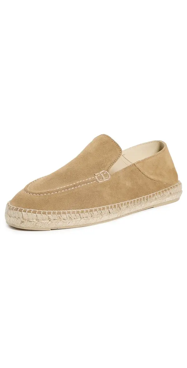 Manebí Suede Espadrilles - Suede Washed Beige