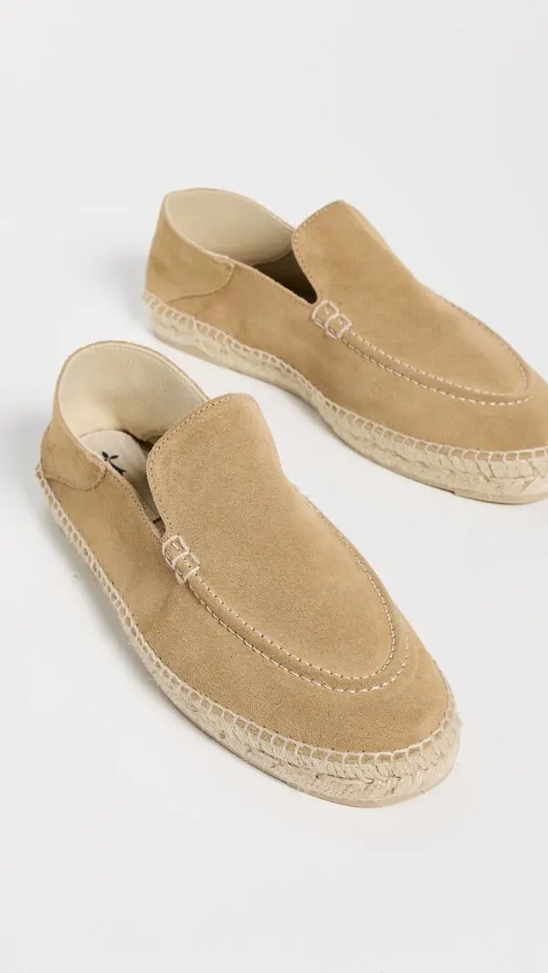 Manebí Suede Espadrilles - Suede Washed Beige