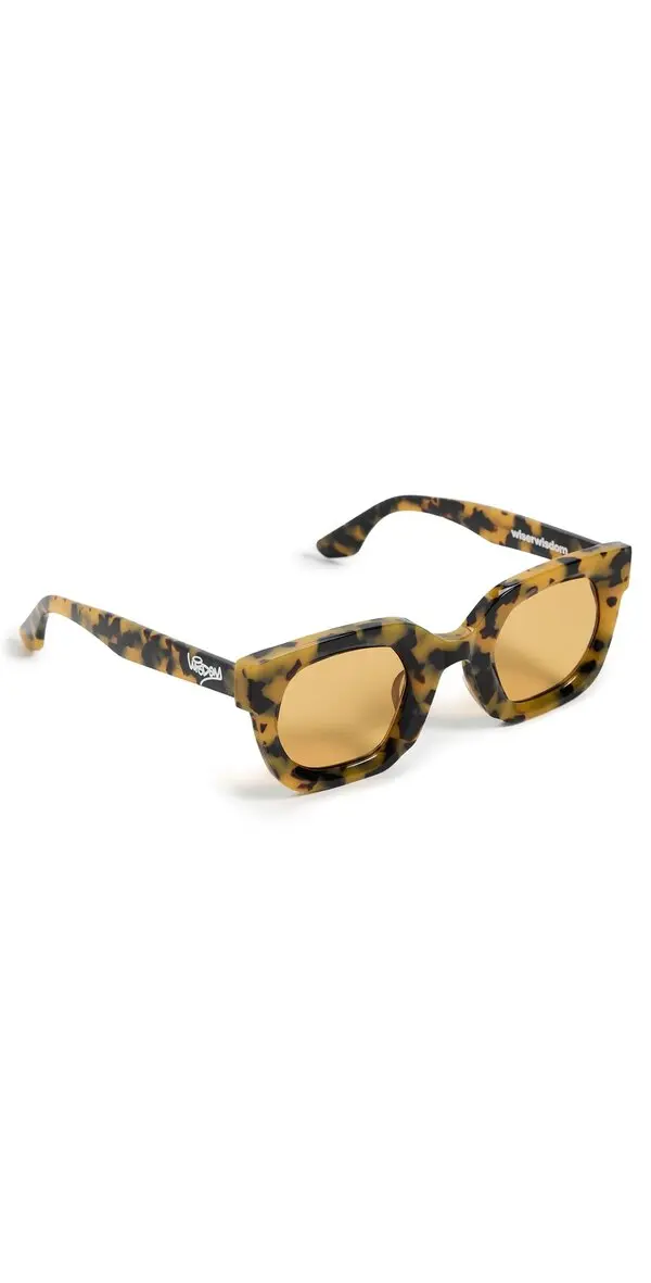 WISDOM Frame 28 Rectangular Sunglasses - Tortoise