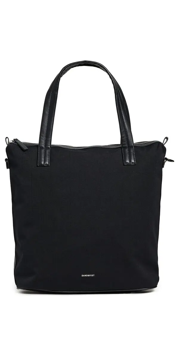 SANDQVIST Everyday Zipper Tote Bag - Black