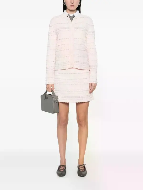 Thom Browne Tweed Jacquard Mini Skirt
