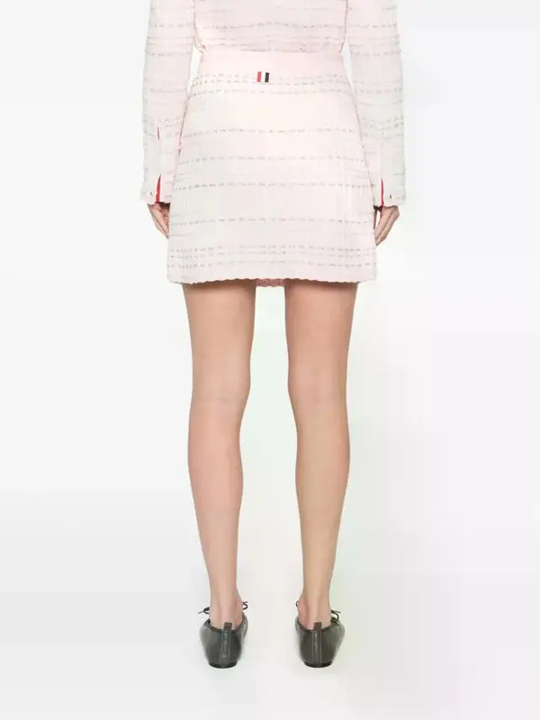 Thom Browne Tweed Jacquard Mini Skirt