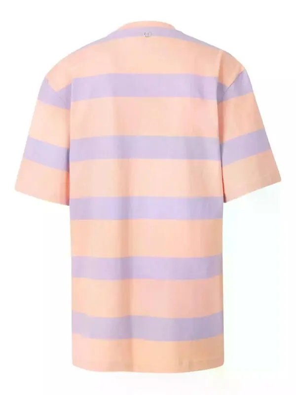 Rabanne Striped Cotton T-shirt - Pink