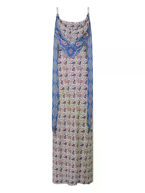 Rabanne Paisley-print Maxi Dress - Neutrals