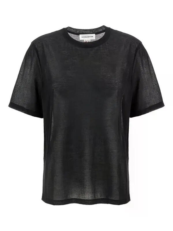 Victoria Beckham Logo-embroidered T-shirt