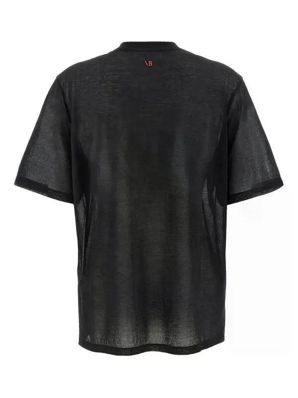 Victoria Beckham Logo-embroidered T-shirt