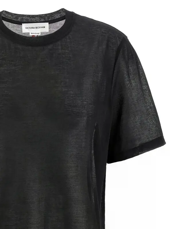 Victoria Beckham Logo-embroidered T-shirt