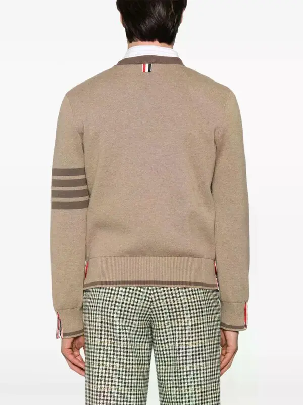 Thom Browne 4-bar Stripe Sweater - Brown