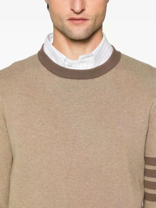 Thom Browne 4-bar Stripe Sweater - Brown