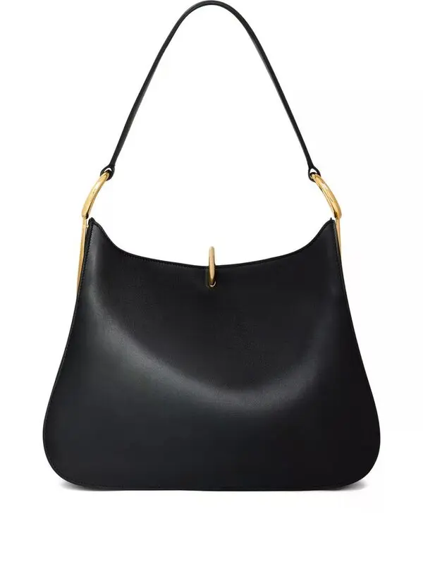 Rabanne Large Ring Shoulder Bag - Black