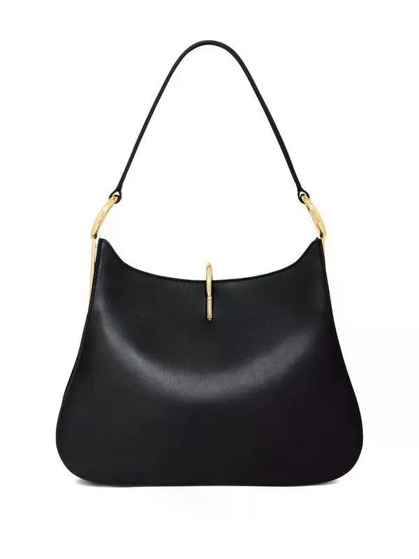 Rabanne Large Ring Shoulder Bag - Black