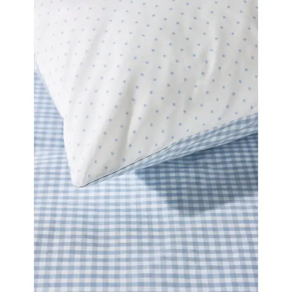 THE WHITE COMPANY Reversible Gingham Cotton Bed Set