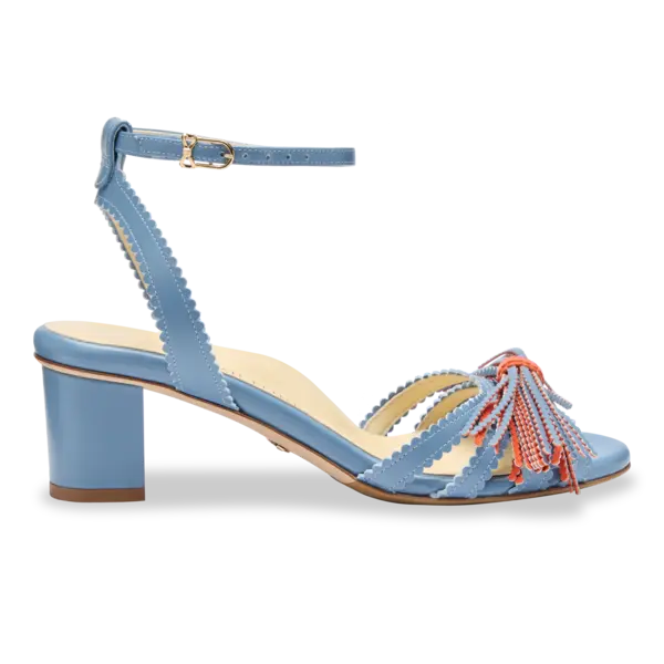 Sarah Flint Perfect Kathryn 50 Sandal - Slate Blue Calf