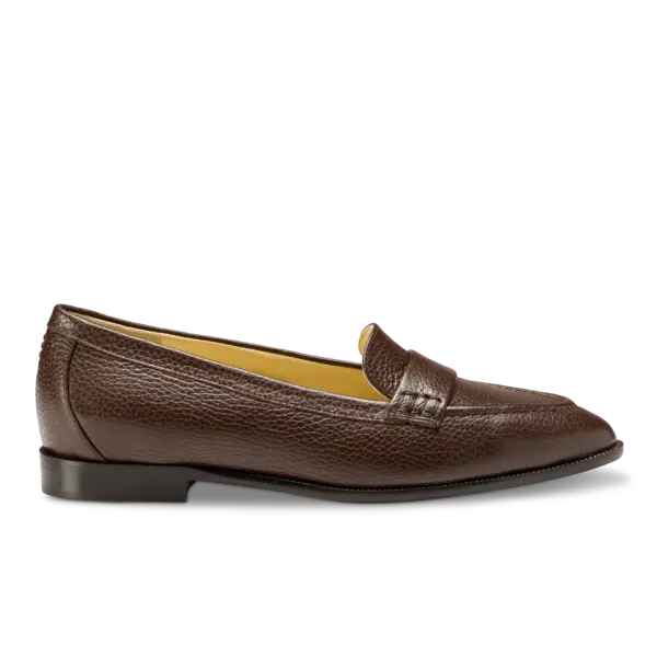 Sarah Flint Judy Loafer - Espresso Pebbled Leather