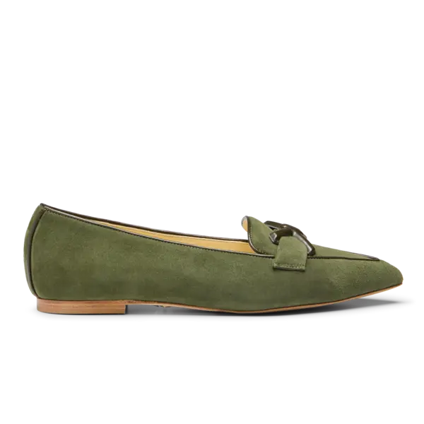 Sarah Flint Mirjana Loafer - Olive Suede