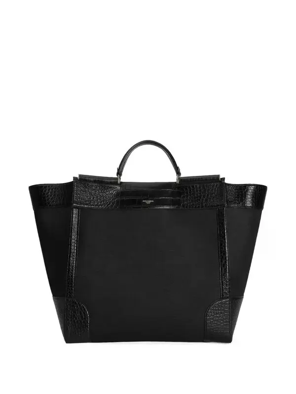 Dolce & Gabbana Leather Tote Bag - Black