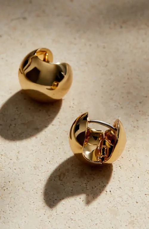 ANA LUISA Mini Abby Sphere Huggie Hoop Earrings