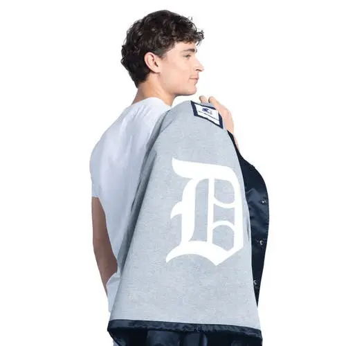 STARTER Detroit Tigers Cooperstown Collection Coaches Jacket - Navy