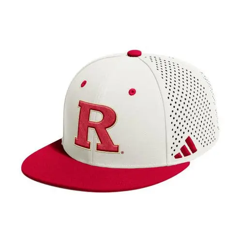 Adidas Rutgers Scarlet Knights On-field Fitted Baseball Cap - Cream